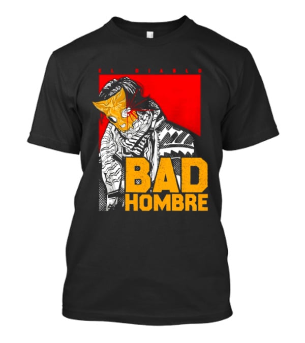 El Diablo Bad Hombre Mask Horror T-Shirt