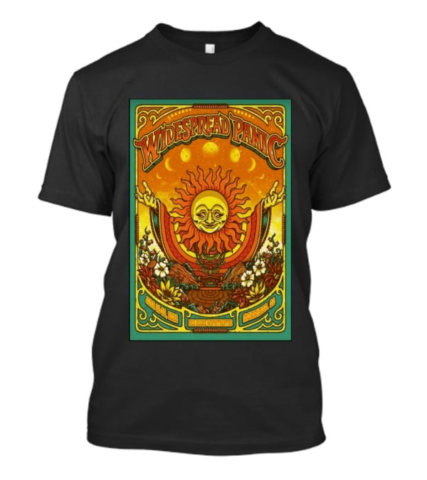 Widespread Panic Red Rocks June 26 28 2026 Morrison Colorado Sun And Moon T-Shirt