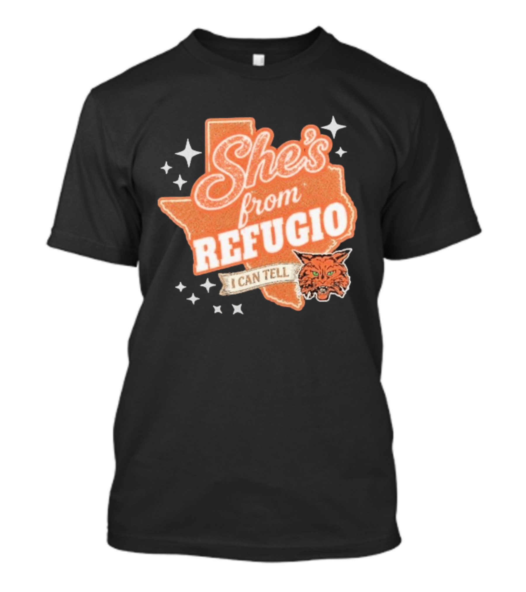 She's From Refugio I Can Tell Texas Wildcat Stars T-Shirt