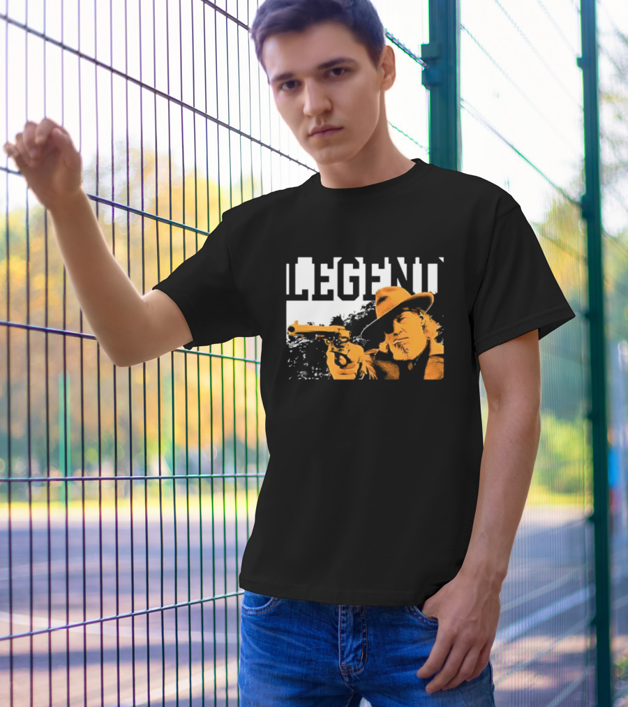 Legend Marshal Reuben J. Cogburn True Grit Icon With Hat And Gun T-Shirt