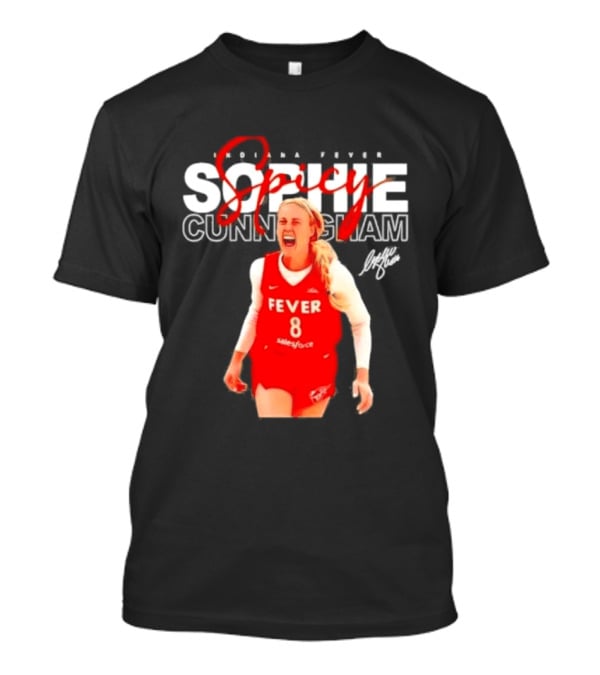 Sophie Cunningham Indiana Fever Spicy Basketball Player Number 8 T-Shirt