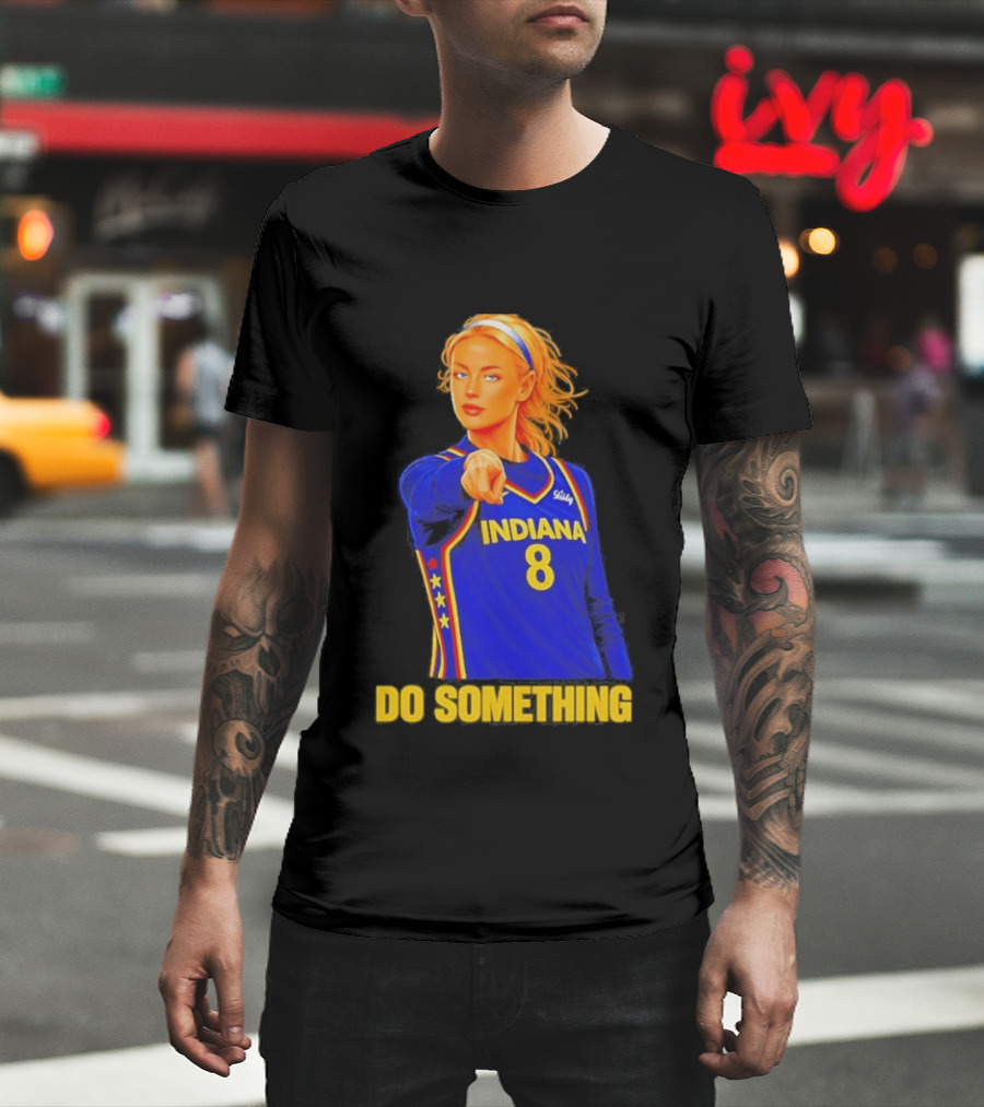 Sophie Cunningham Indiana Fever 8 Do Something T-Shirt