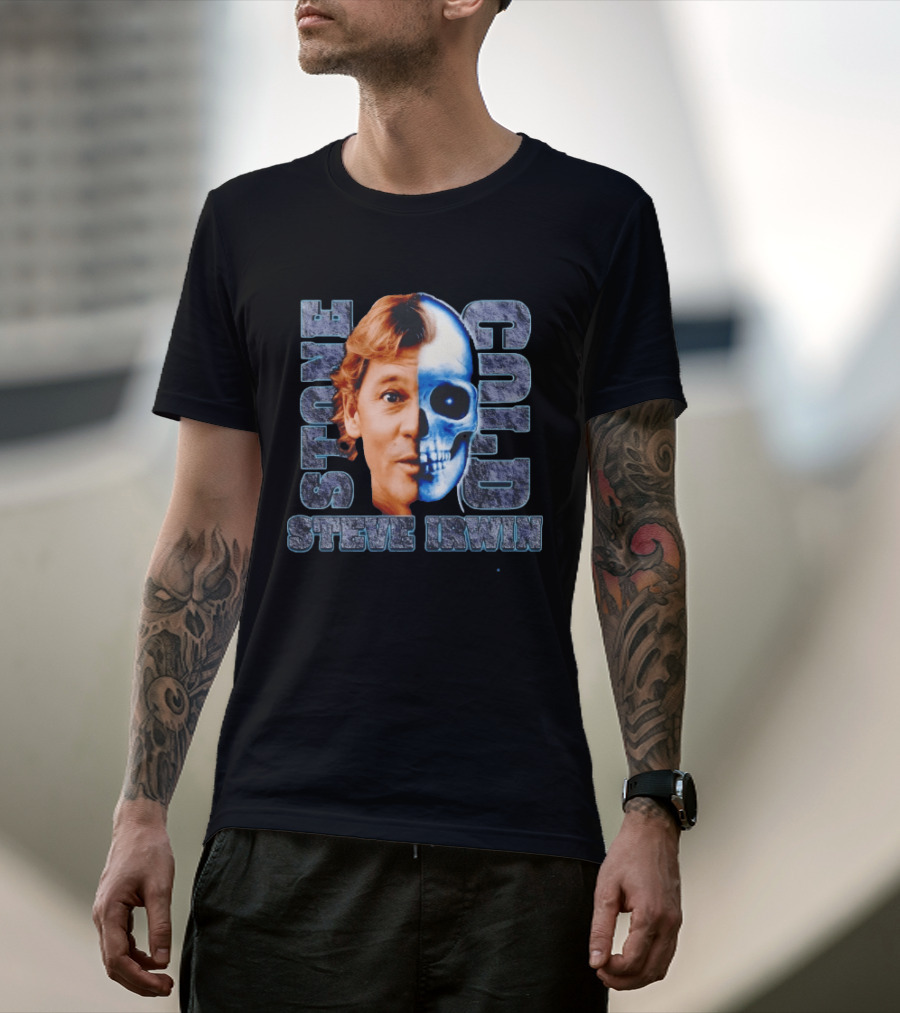 Steve Irwin Stone Cold Skull Face Mashup T-Shirt
