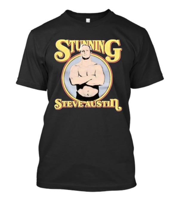 Stunning Steve Austin Professional Wrestling Iconic Pose T-Shirt