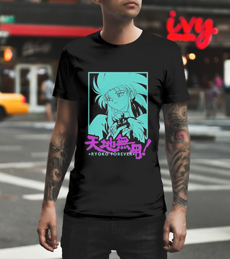 Tenchi Muyo Ryoko Forever Anime Character Illustration Gaming T-Shirt