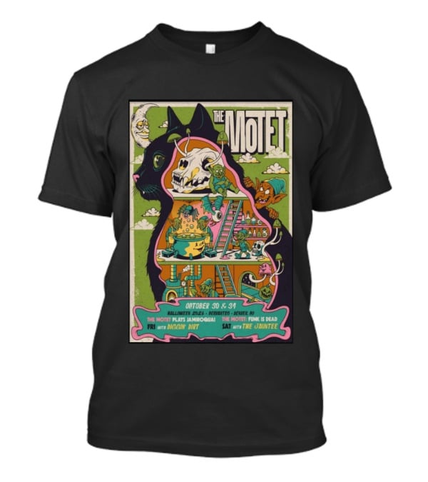 The Motet Halloween 2026 Denver October 30 31 Jamiroquai Funk Is Dead Diggin Dirt Jauntee T-Shirt