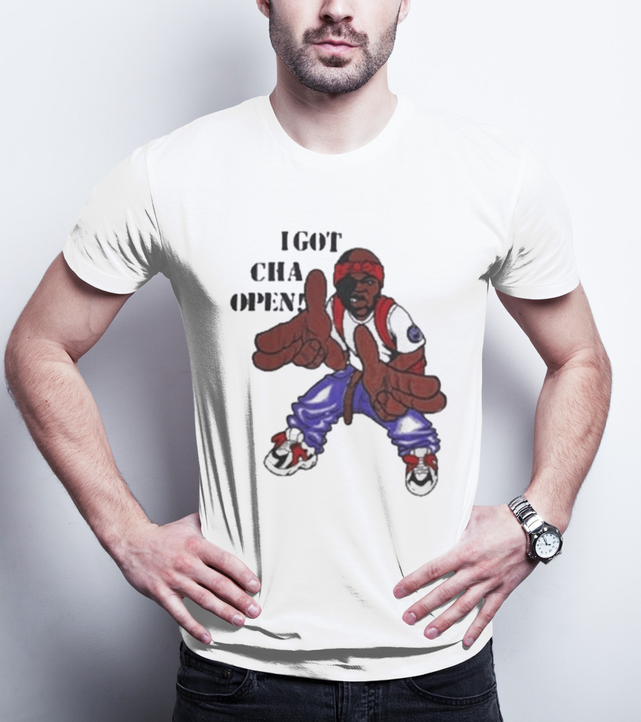 I Got Cha Opin Cartoon Character Graphic Hip Hop T-Shirt