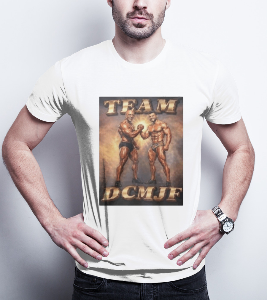 TEAM DCMJF Bodybuilders Flexing Muscles Together T-Shirt