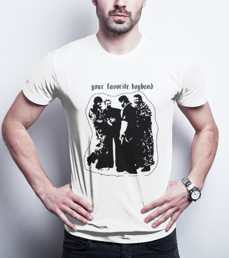 Your Favorite Boyband Silhouette Group Scene T-Shirt