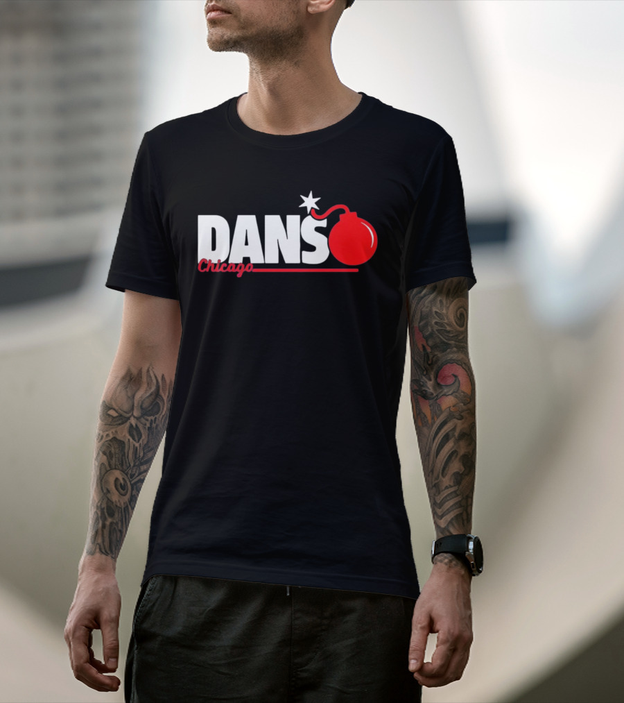 Dans Chicago Bomb Star Red Bomb T-Shirt