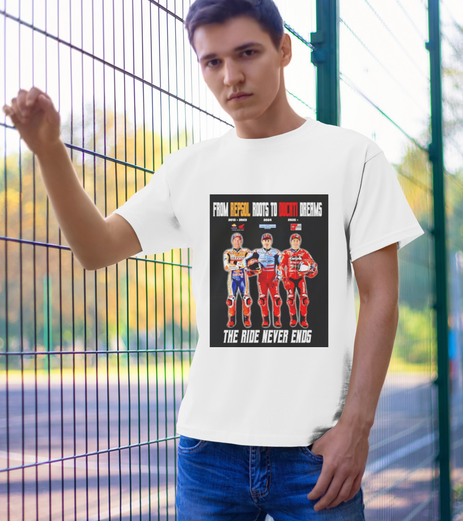 From Repsol To Ducati 2013 2025 MotoGP Journey T-Shirt
