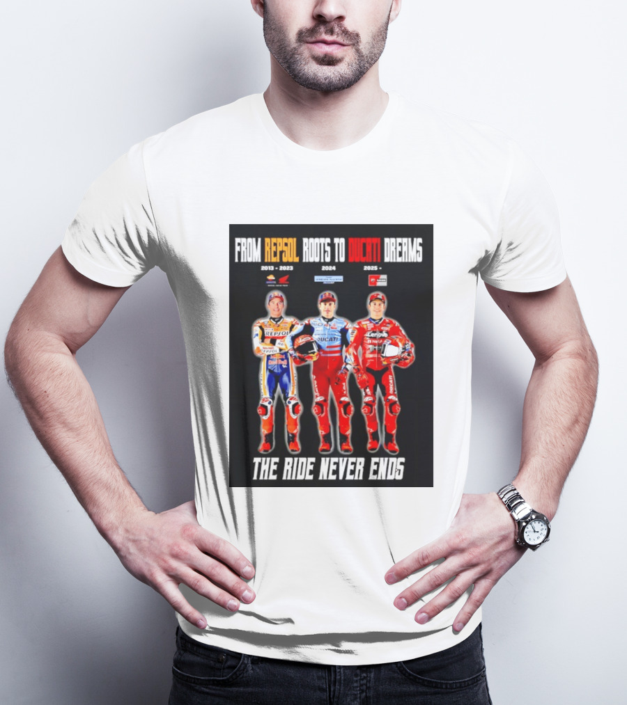 From Repsol To Ducati 2013 2025 MotoGP Journey T-Shirt
