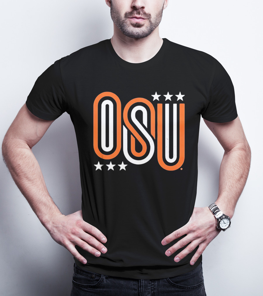 OSU Stars Orange White T-Shirt