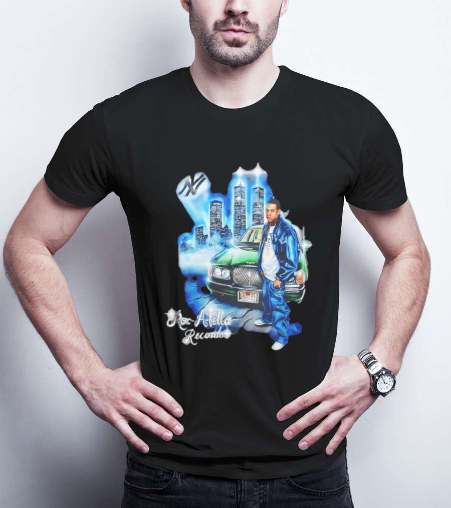 Roc A Fella Records Jay Z Bentley Twin Towers T-Shirt