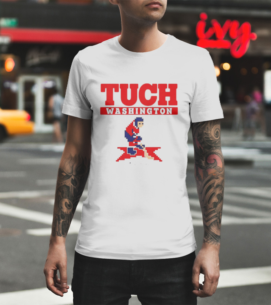 Tuch Washington 89 RW Retro Hockey Pixel T-Shirt