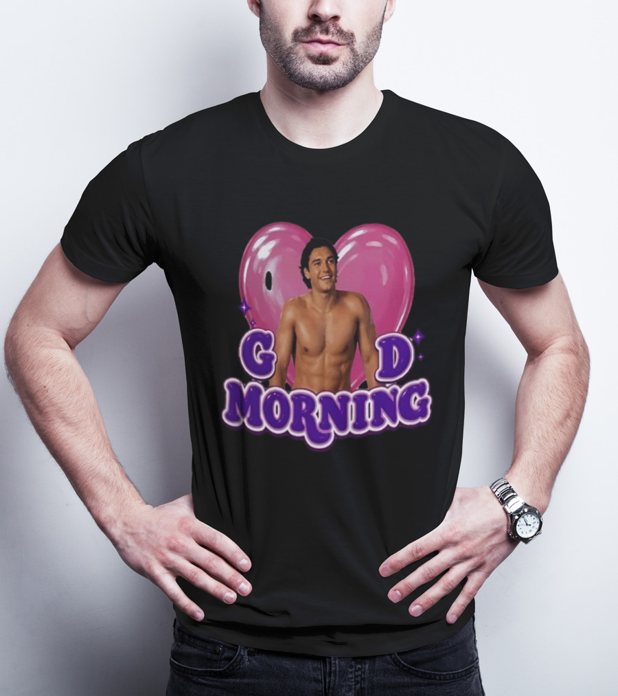 Garrett Graham Good Morning Off Campus Briar U Pink Heart T-Shirt