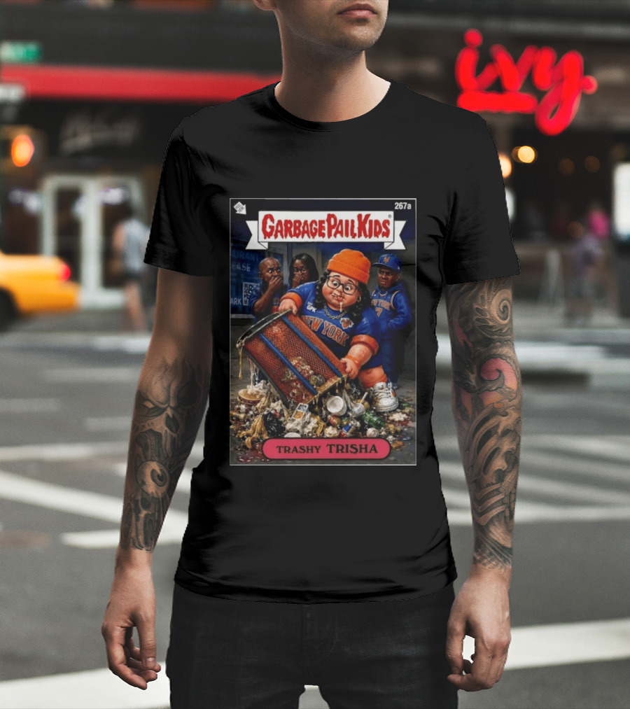 Garbage Pail Kids 267a New York Knicks Trashy Trisha T-Shirt