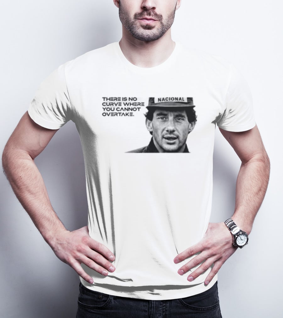 Neymar Ayrton Senna No Curve Where You Cannot Overtake Brazilian Legends T-Shirt