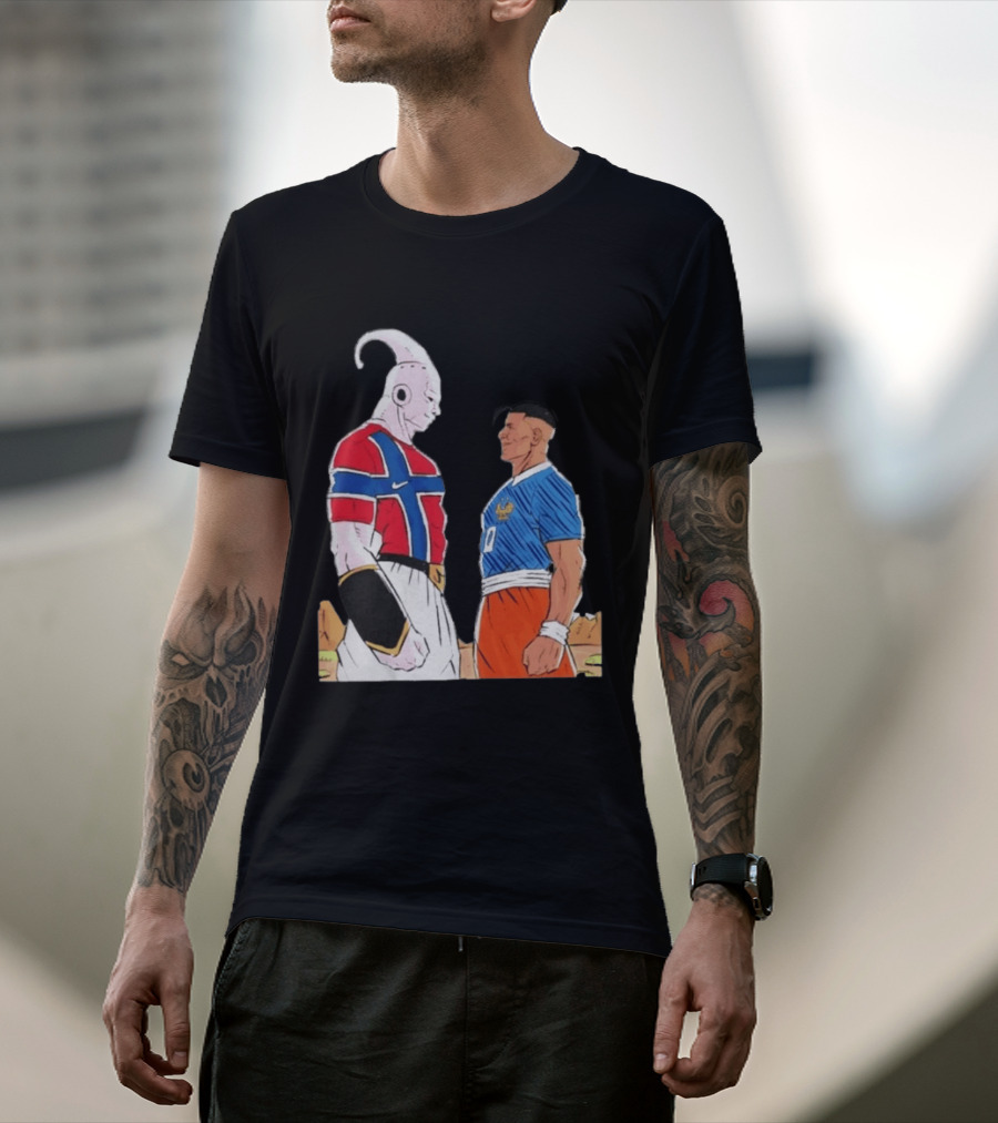 Norway Haaland Versus Mbappe France Dragon Ball Z T-Shirt