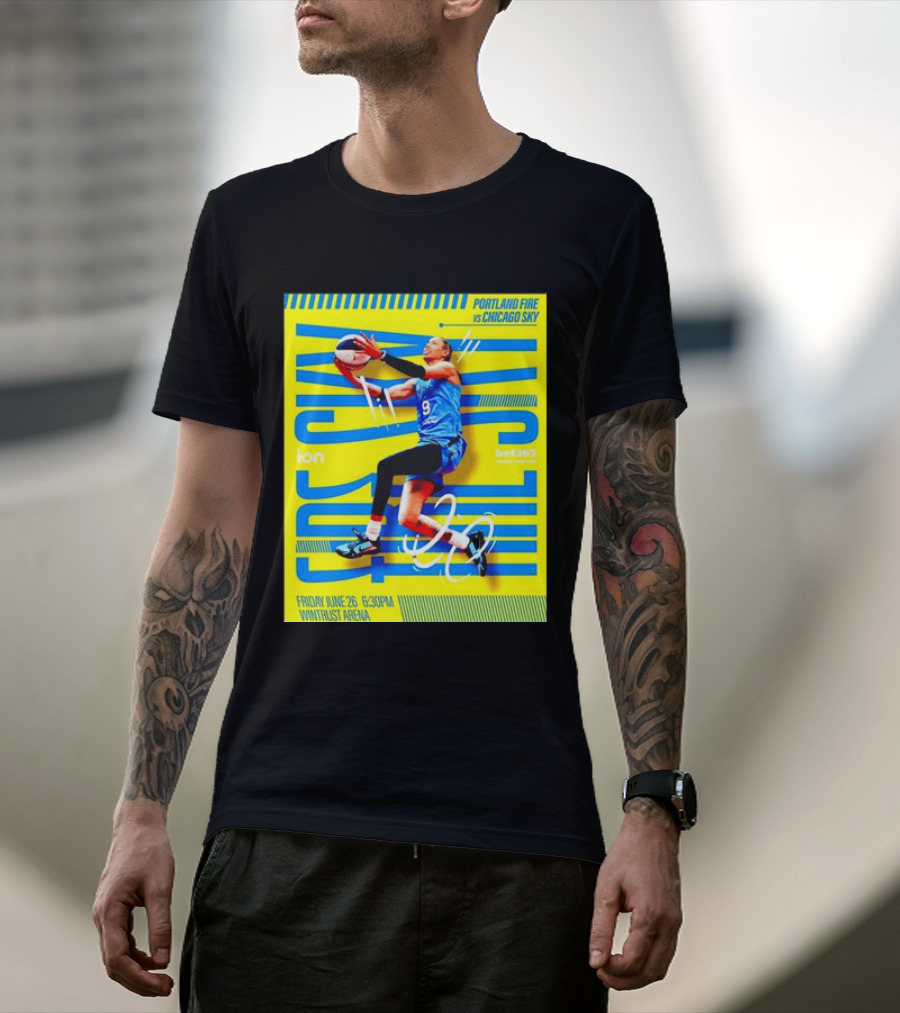 Friday June 26 630PM Wintrust Arena Portland Fire Vs Chicago Sky Basketball Event T-Shirt