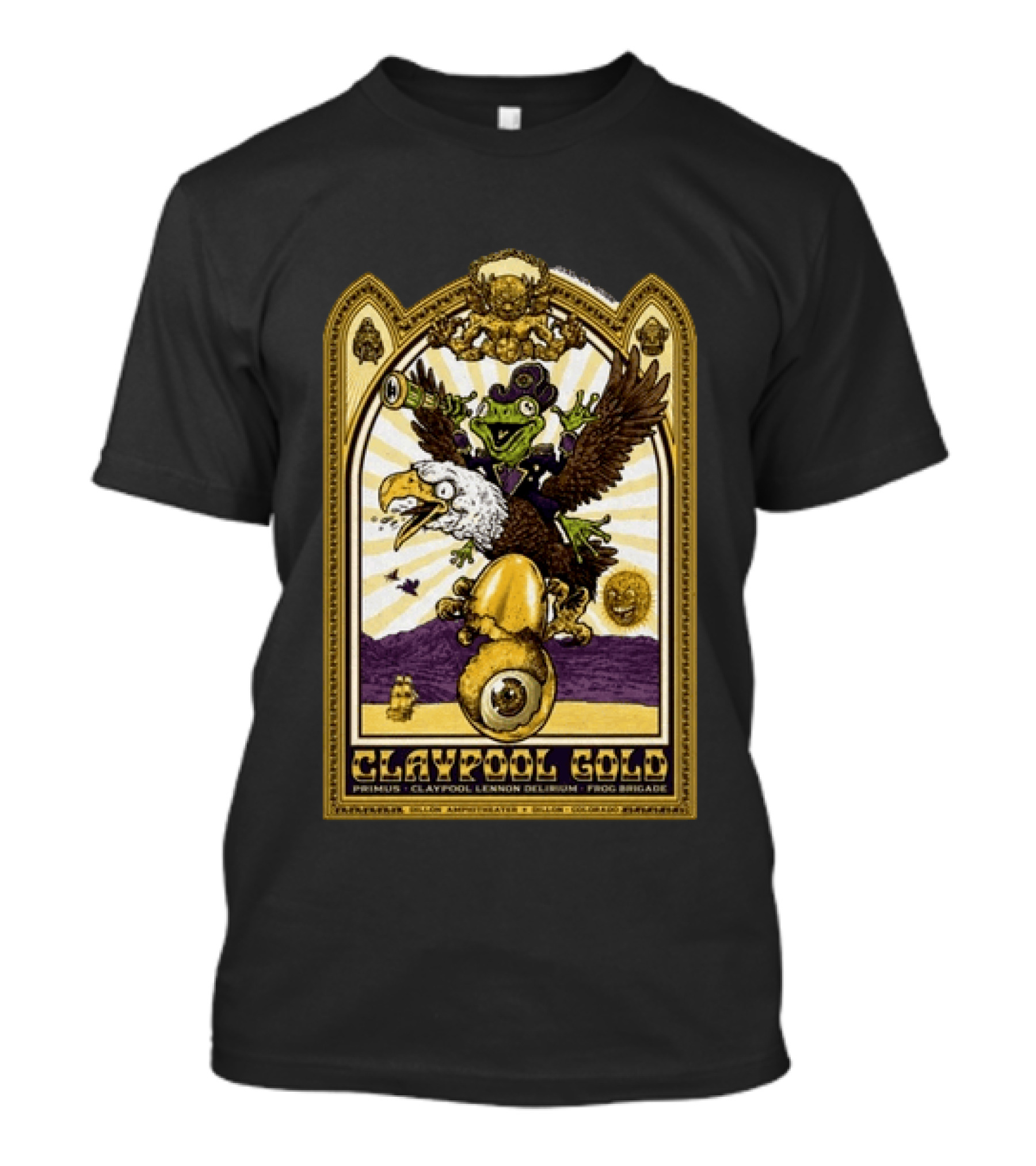 Primus Claypool Lennon Delirium Frog Brigade Dillon Amphitheater 6 28 2026 T-Shirt