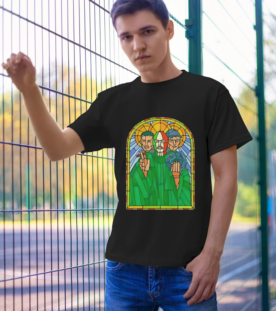Conor McGregor Khabib Nurmagomedov Dustin Poirier MMA Ultimate Fighting Stained Glass T-Shirt