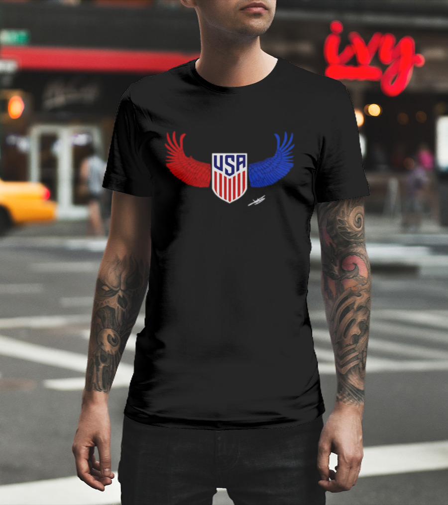 USA Wings Shield United States Men National Team T-Shirt