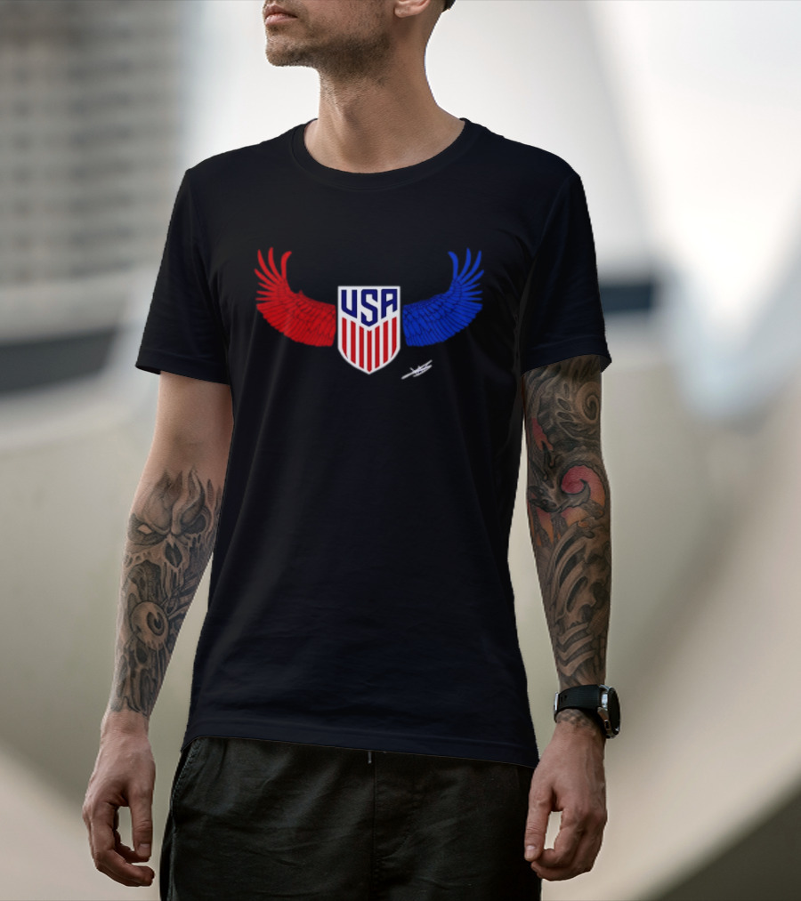 USA Wings Shield United States Men National Team T-Shirt