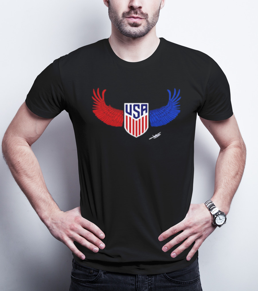 USA Wings Shield United States Men National Team T-Shirt