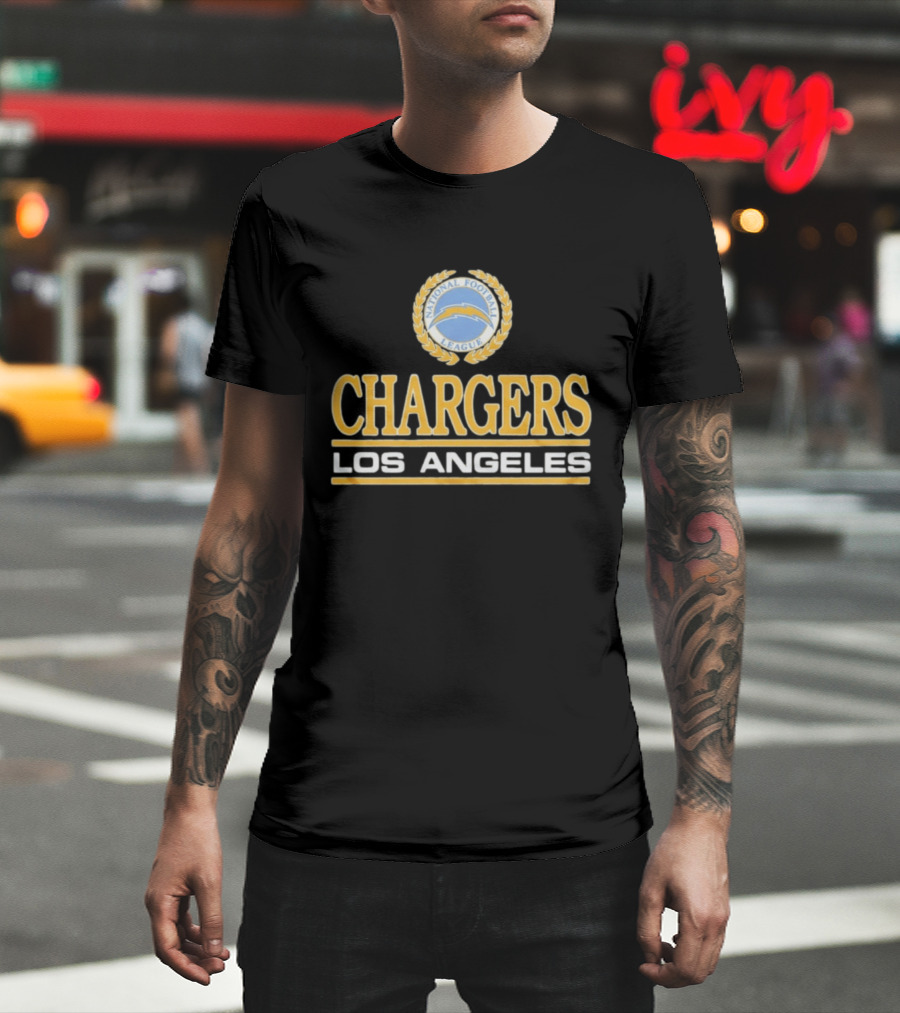 Los Angeles Chargers National Football League Crest Chargers Los Angeles T-Shirt