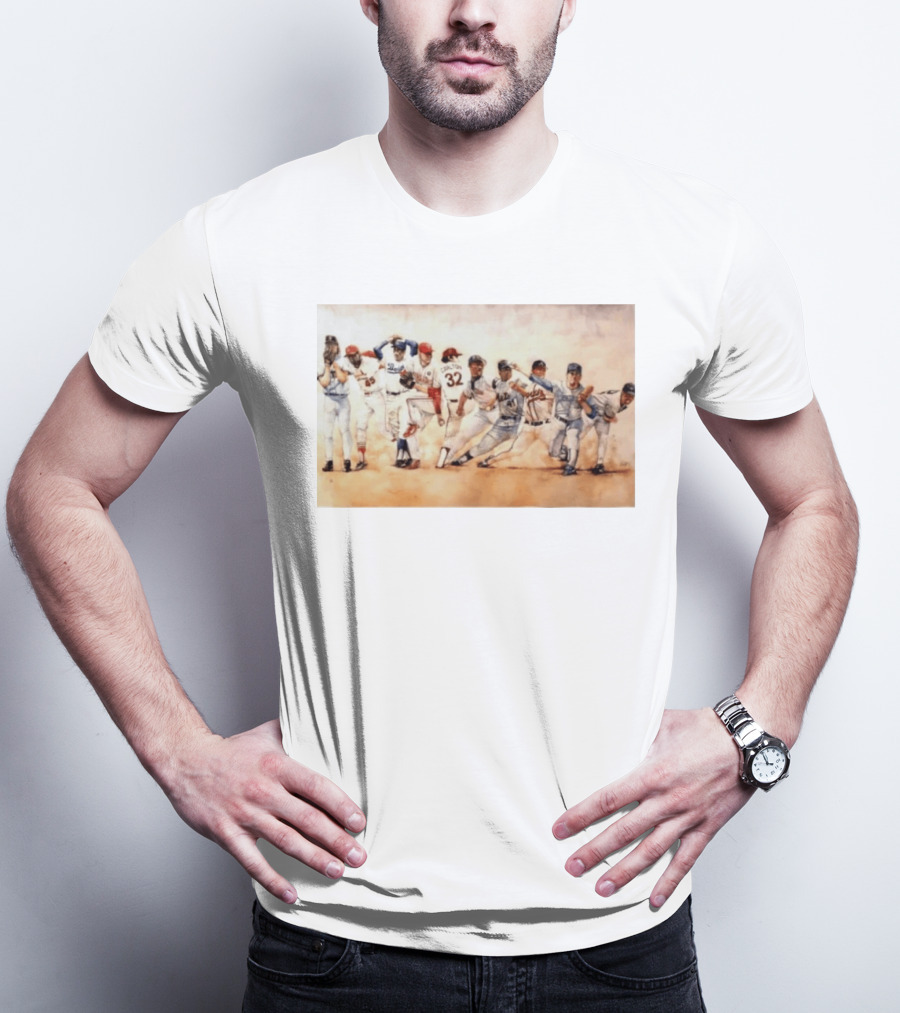 Carlton 32 Philadelphia Baseball Legend MLB Players Painting T-Shirt