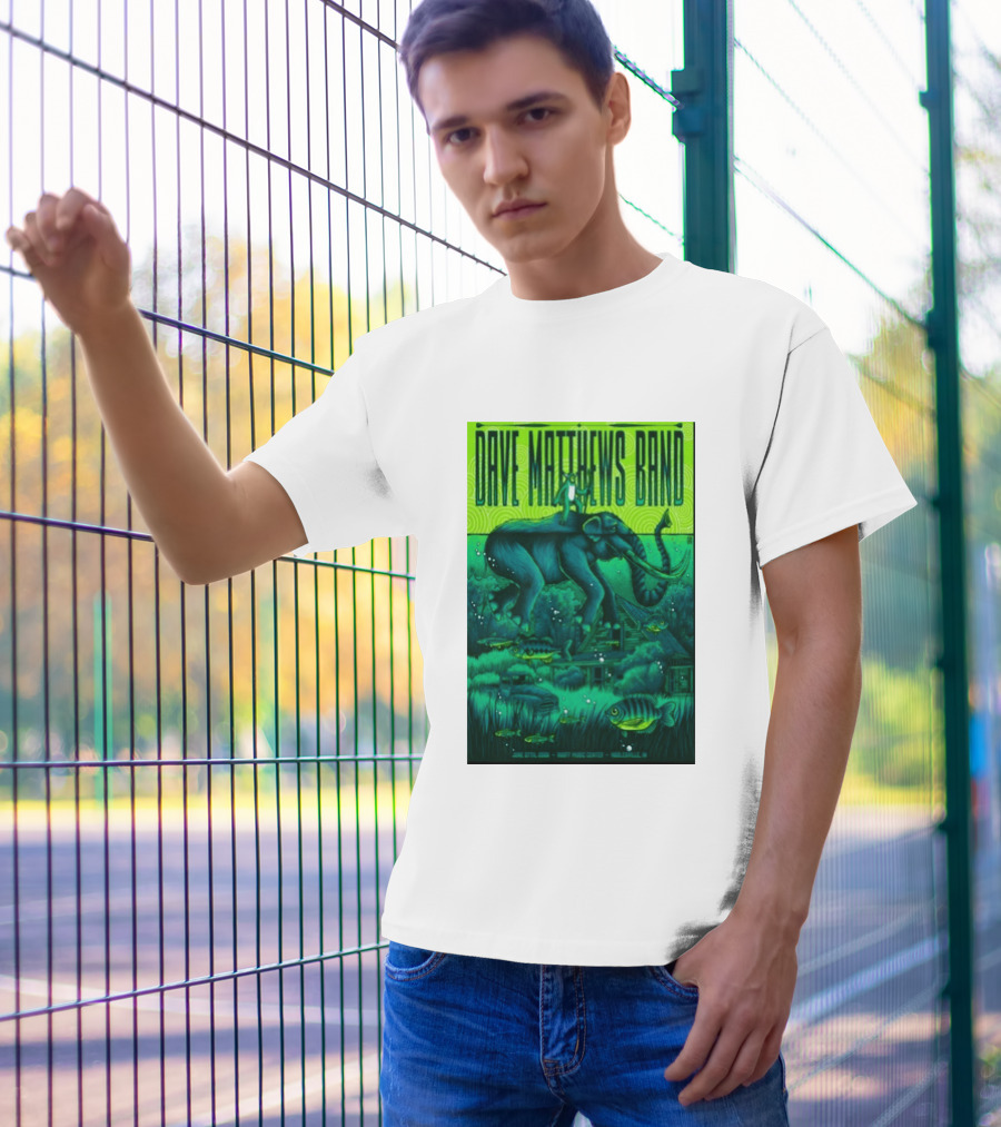 Dave Matthews Band Noblesville IN June 27 2026 Frog Elephant Lillypad Dreamscape T-Shirt