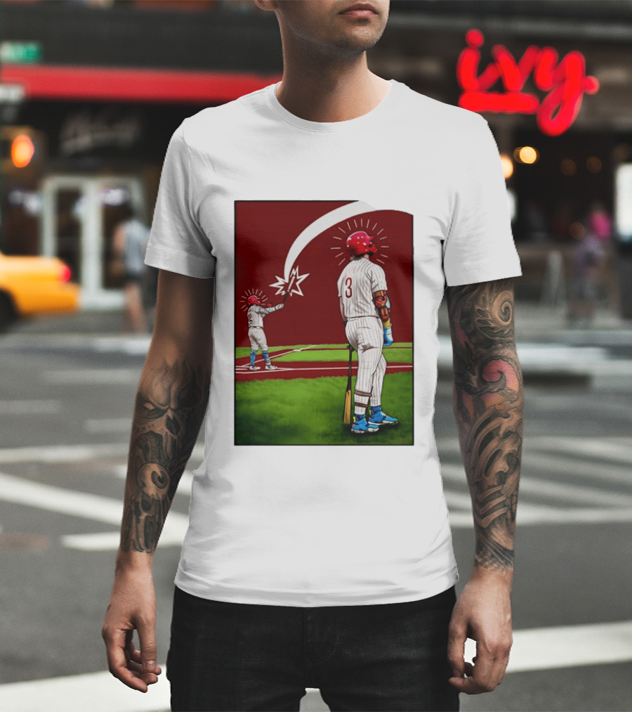 Kyle Schwarber Bryce Harper Philadelphia Phillies MLB Baseball Players T-Shirt