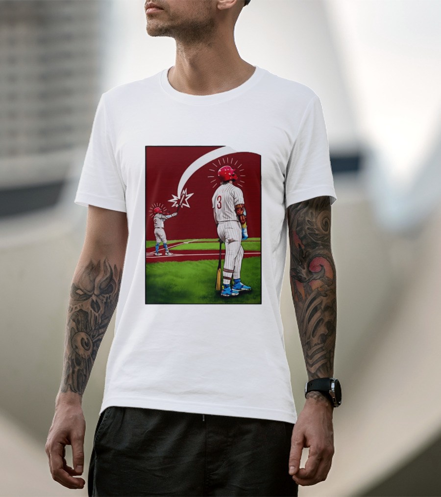 Kyle Schwarber Bryce Harper Philadelphia Phillies MLB Baseball Players T-Shirt