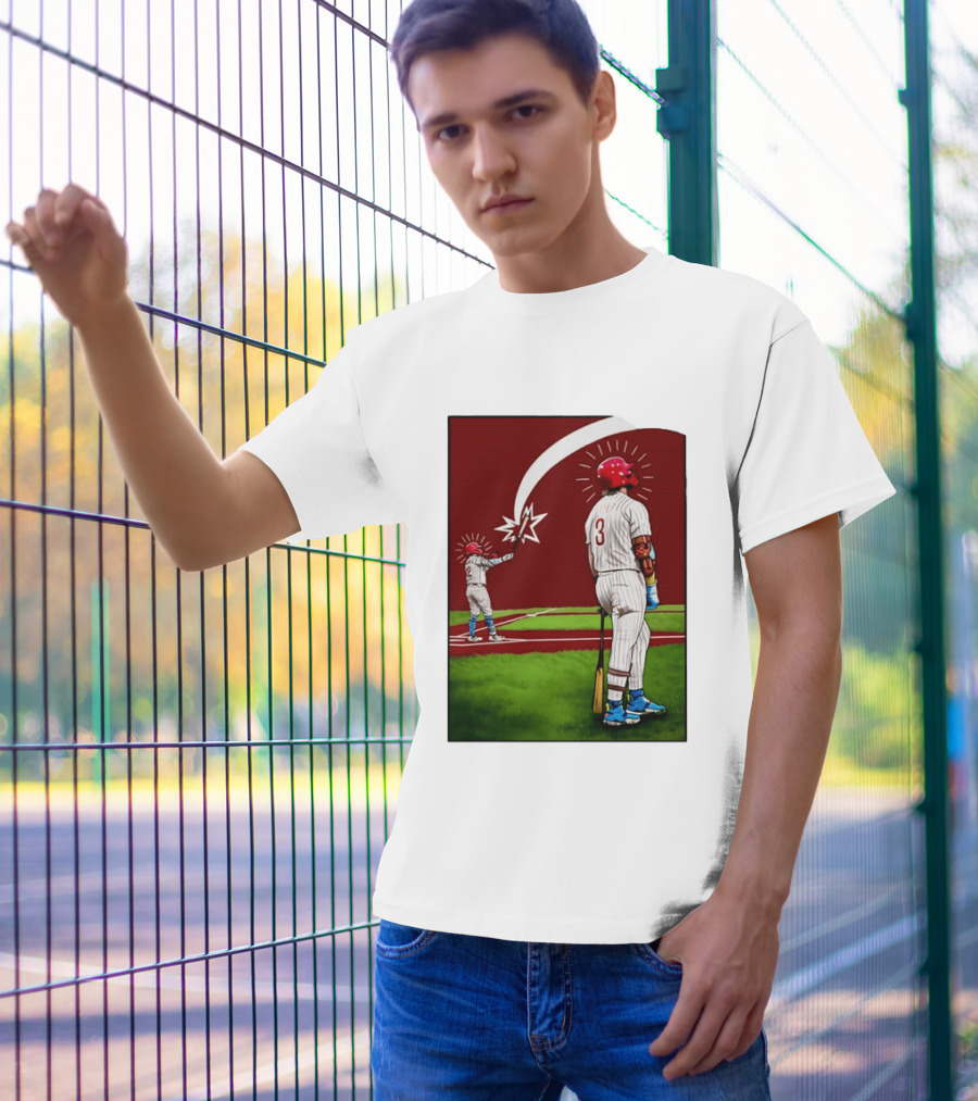 Kyle Schwarber Bryce Harper Philadelphia Phillies MLB Baseball Players T-Shirt