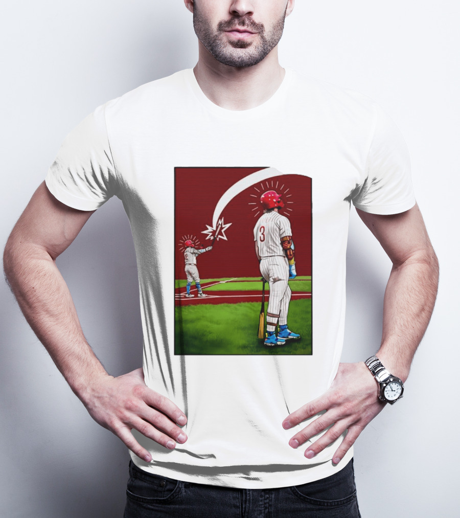 Kyle Schwarber Bryce Harper Philadelphia Phillies MLB Baseball Players T-Shirt