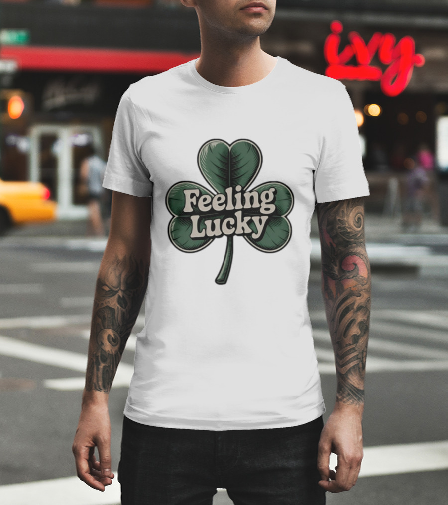 Feeling Lucky Shamrock St. Patrick's Day Clover T-Shirt
