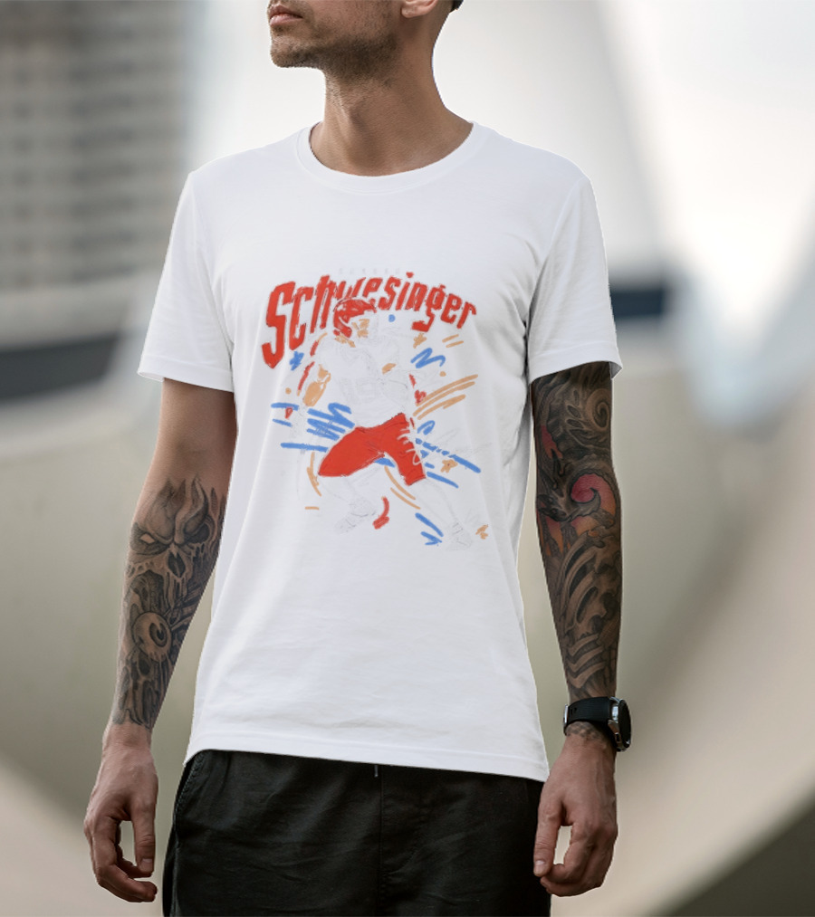 Carson Schwesinger Vibrant Cleveland Browns Scribble Football Player T-Shirt