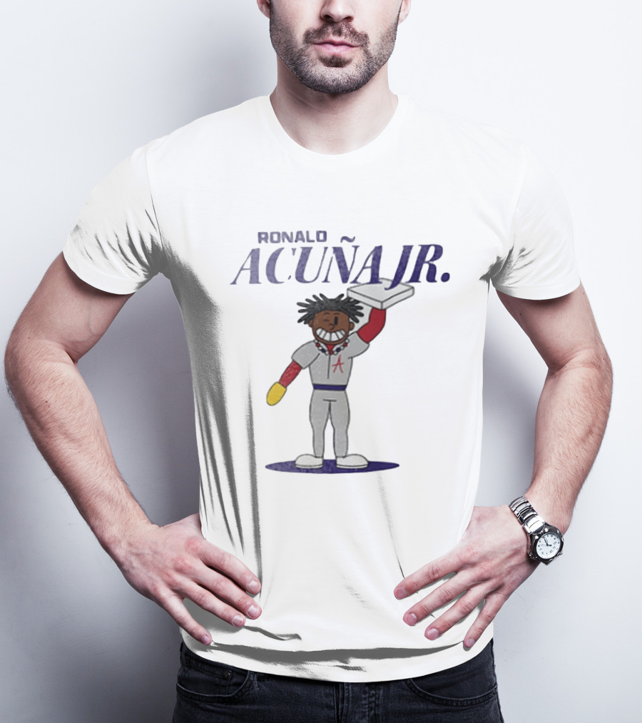 Ronald Acuna Jr Atlanta Braves Cartoon Character Summer Collection T-Shirt