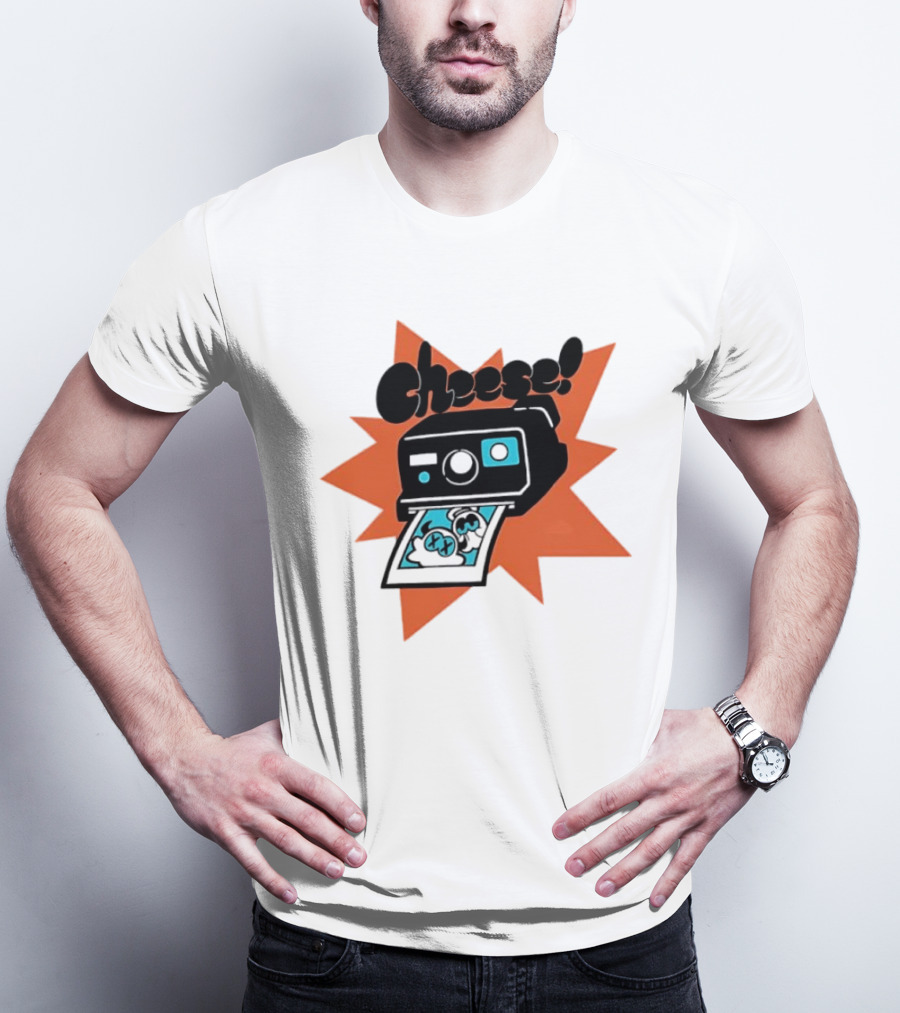Skid And Pump Cheese Polaroid Spooky Month Camera T-Shirt