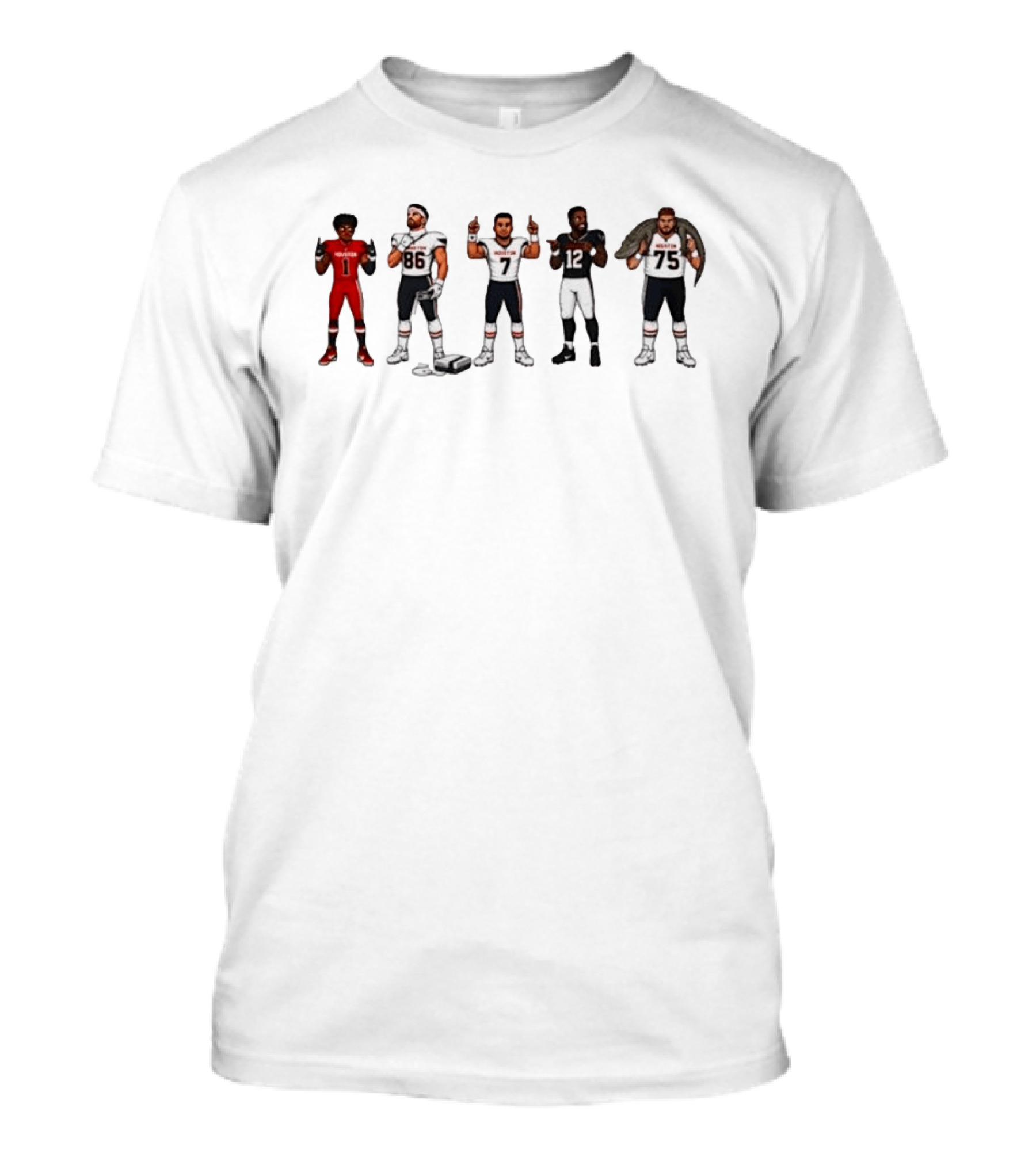 Tank Dell Dalton Schultz CJ Stroud Nico Collins Jarrett Patterson Houston Texans Team Players T-Shirt