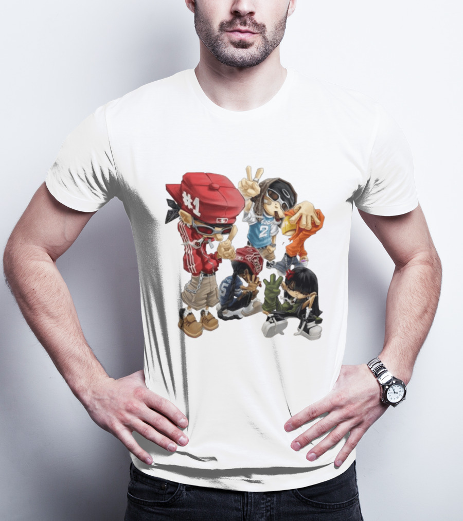 #1 Two Five Hip Hop Street Culture Characters Fashion T-Shirt