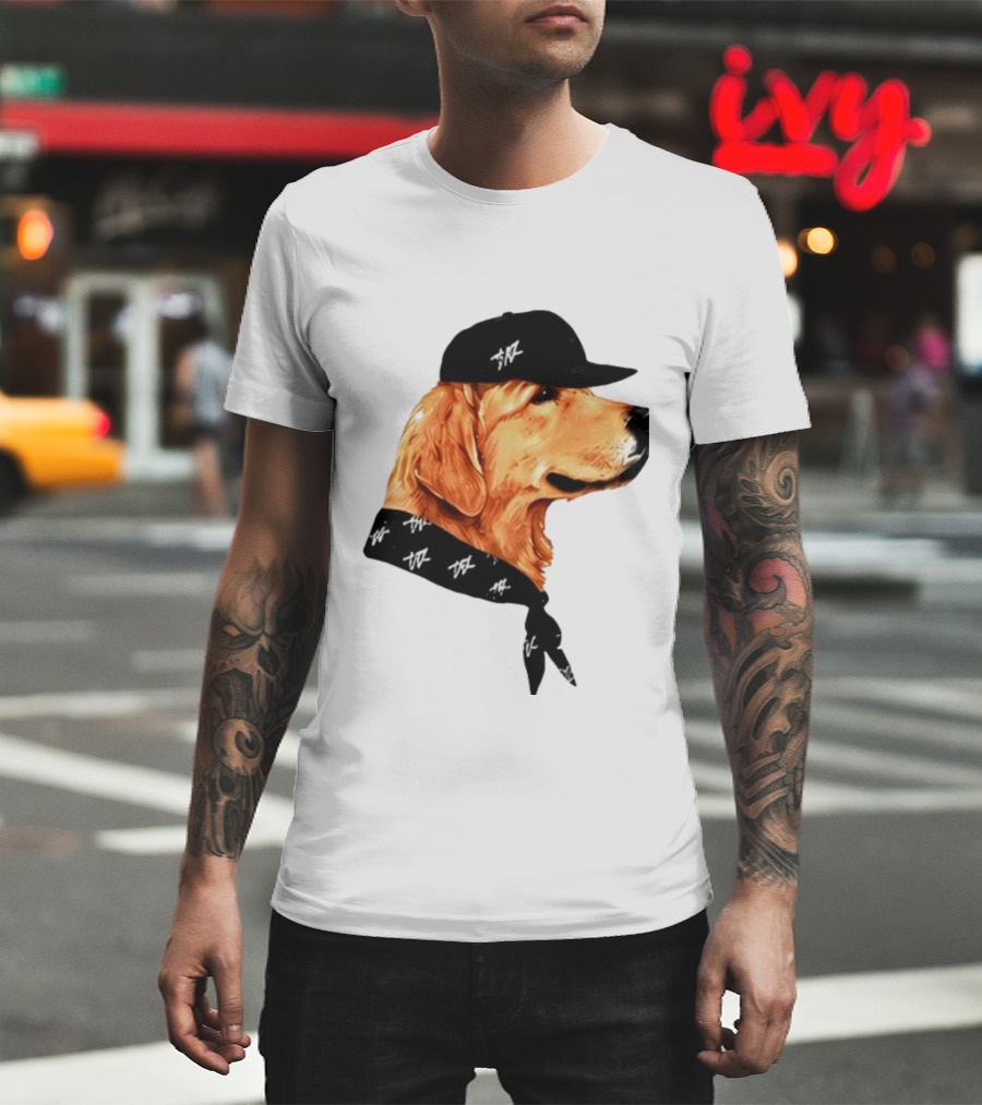 Ashton Kutcher Good Boy Dog Cap Bandana T-Shirt