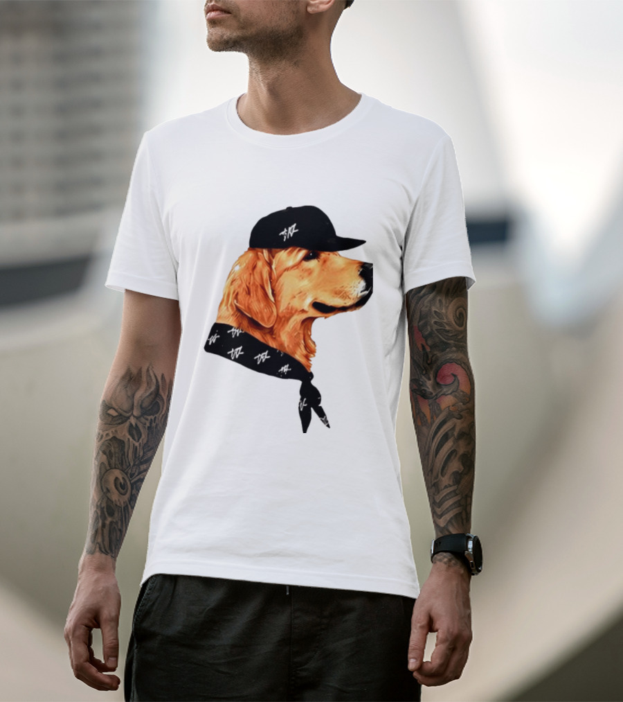 Ashton Kutcher Good Boy Dog Cap Bandana T-Shirt