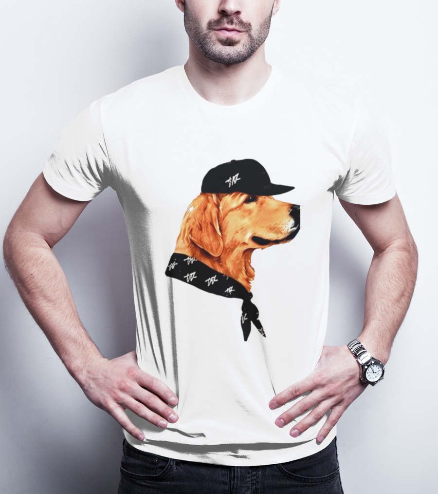 Ashton Kutcher Good Boy Dog Cap Bandana T-Shirt