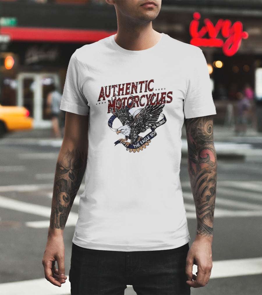 Authentic Motorcycles The Eagle Soars Alone T-Shirt