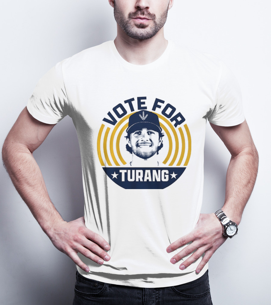 Vote For Brice Turang Milwaukee Brewers Baseball MLB Player T-Shirt