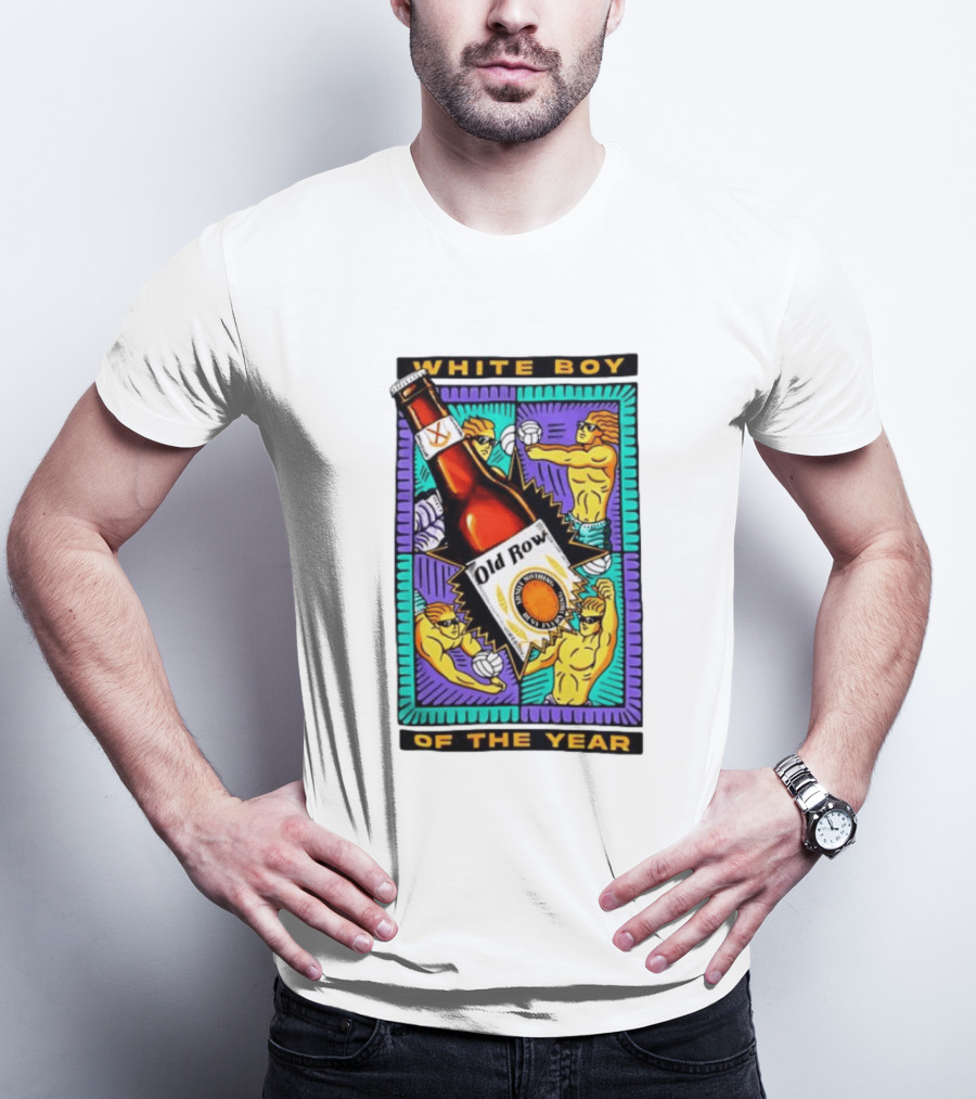 White Boy Of The Year Old Row Admit Nothing Deny Everything Volleyball T-Shirt