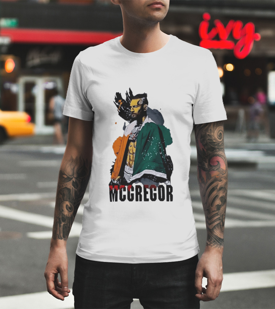 McGregor Irish Flag Warrior In The Cage T-Shirt