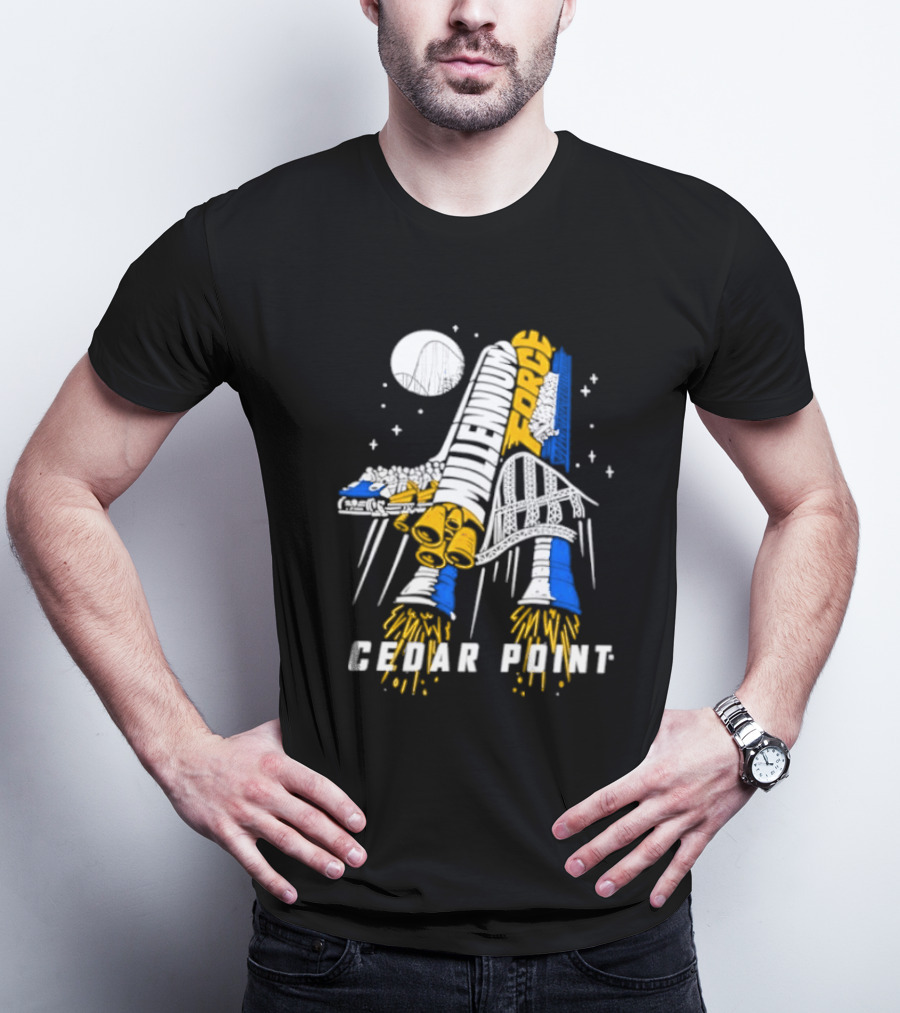 Millennium Force Cedar Point Space Rocket Shuttle Adventure T-Shirt